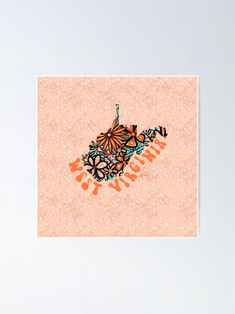 "West Virginia State Design | Artist Designed Illustration Featuring ...