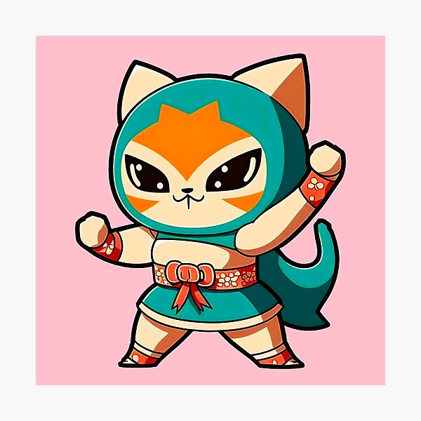 "Lucha Libre Cats | Mexican Wrestling | Kawaii Cats | Chibi Cats ...