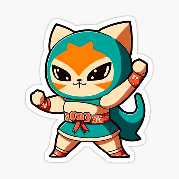 "Lucha Libre Cats | Mexican Wrestling | Kawaii Cats | Chibi Cats ...