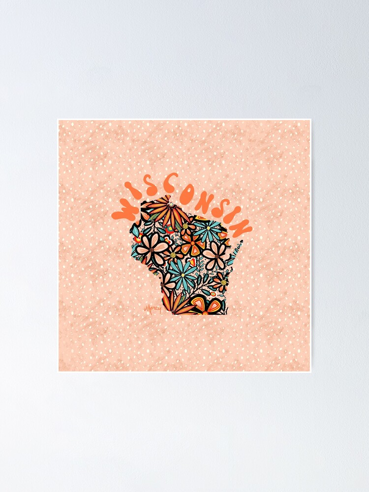 "Wisconsin State Design | Artist Designed Illustration Featuring ...