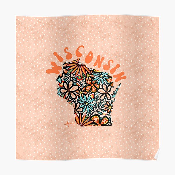 "Wisconsin State Design | Artist Designed Illustration Featuring ...