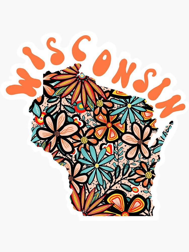"Wisconsin State Design | Artist Designed Illustration Featuring ...