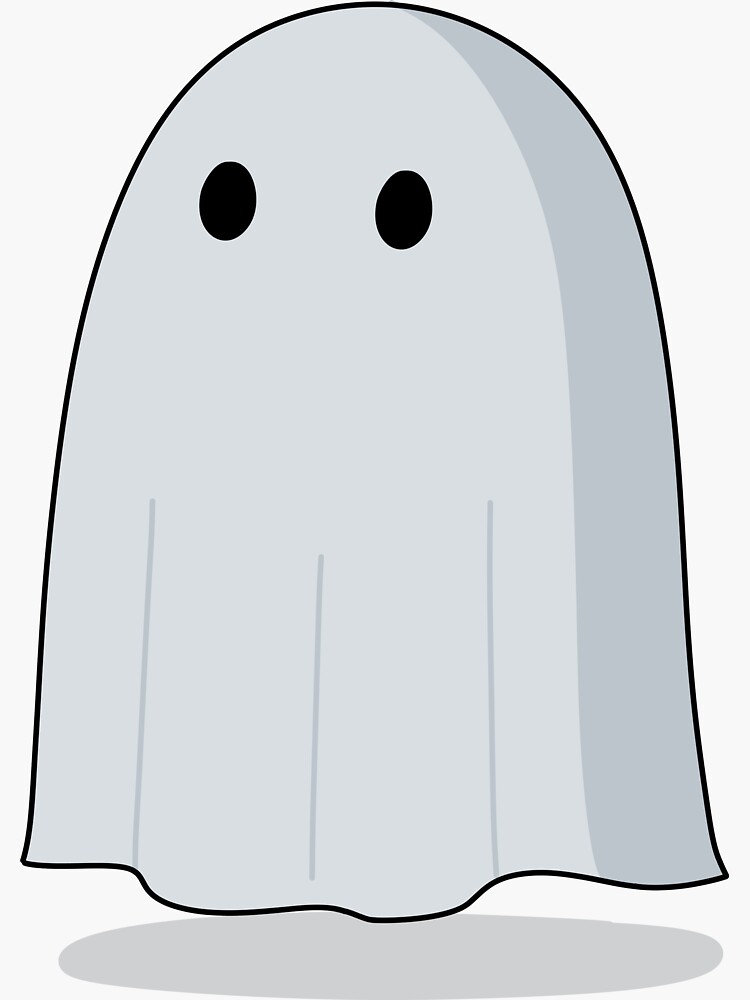 "Little Ghost Guy" Sticker for Sale by Cassapillar | Redbubble
