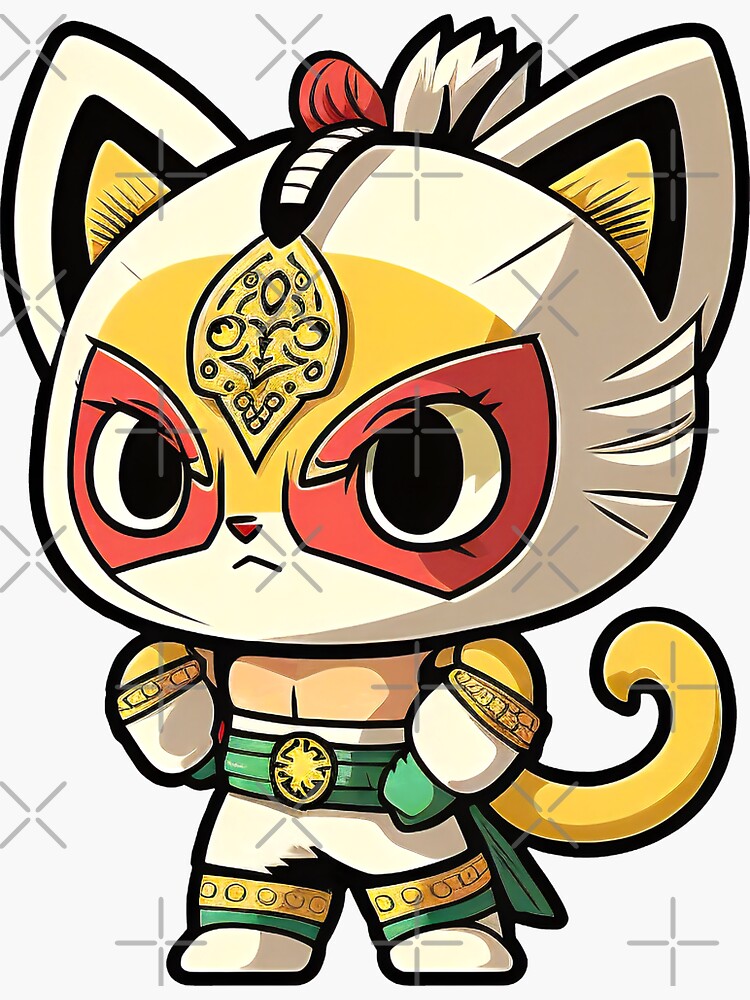 "Lucha Libre Cats | Mexican Wrestling | Kawaii Cats | Chibi Cats ...