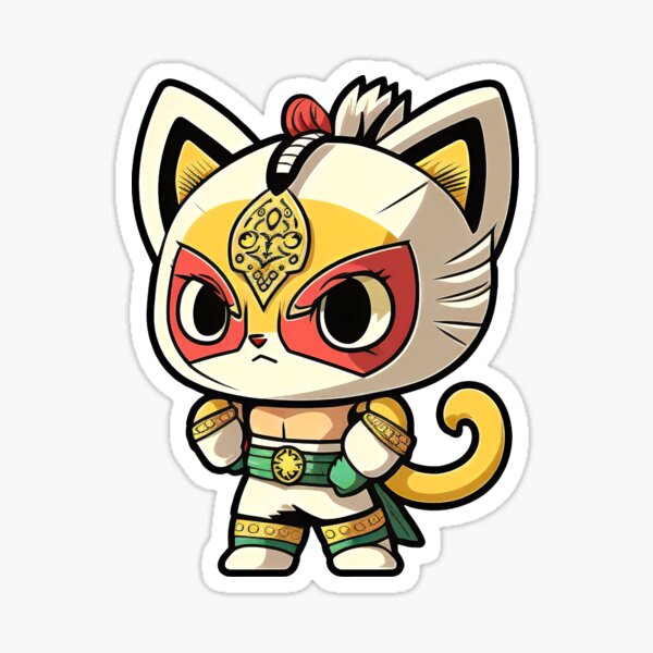 "Lucha Libre Cats | Mexican Wrestling | Kawaii Cats | Chibi Cats ...