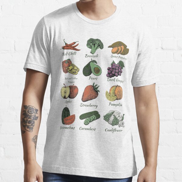 "Farmcore Fruit Vegetable Shirt, Strawberry Fruit Shirt, Botanical ...
