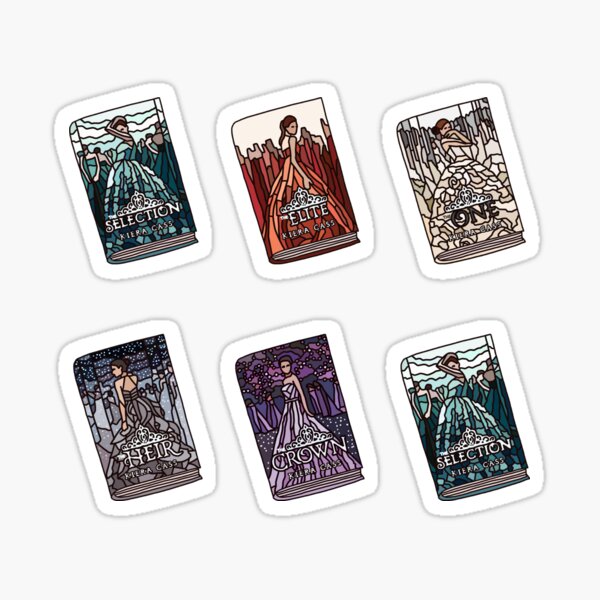 "The Selection books" Sticker for Sale by lalashellsArt | Redbubble