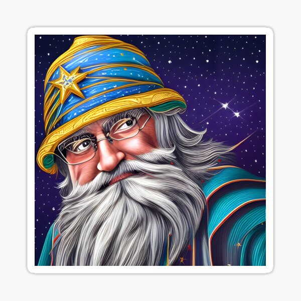 "Star Wizard Fantasy" Sticker for Sale by Nitram1990 | Redbubble