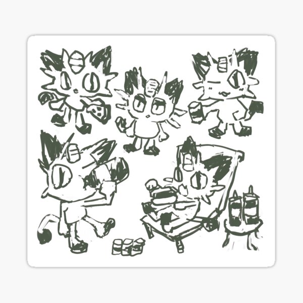 "cat party" Sticker for Sale by petday | Redbubble