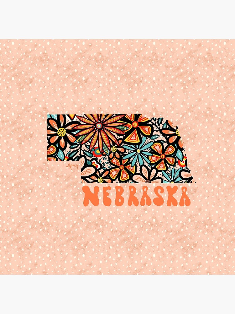 "Nebraska State Design | Artist Designed Illustration Featuring ...
