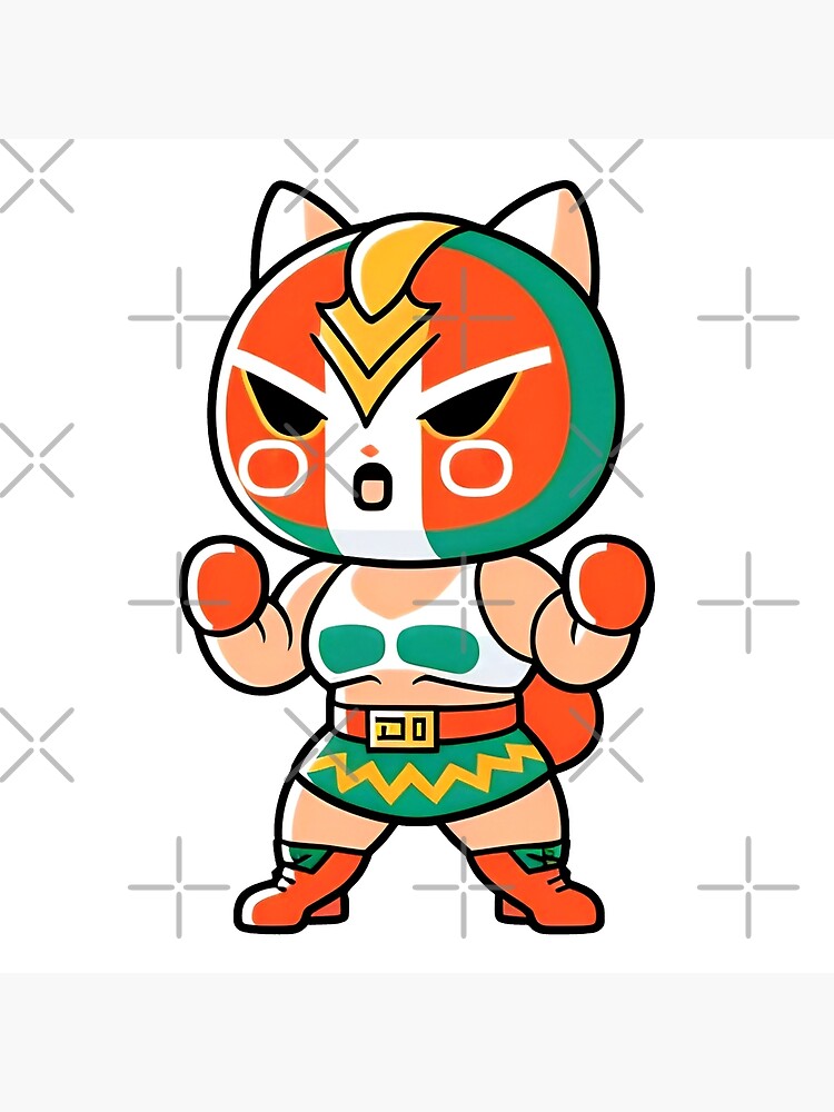 "Lucha Libre Cats | Mexican Wrestling | Kawaii Cats | Chibi Cats ...