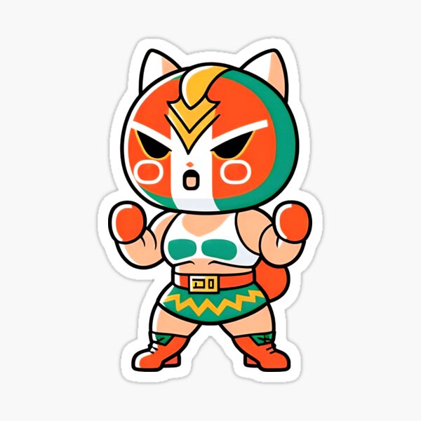 "Lucha Libre Cats | Mexican Wrestling | Kawaii Cats | Chibi Cats ...