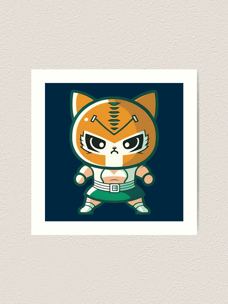 " Lucha Libre Cats | Mexican Wrestling | Kawaii Cats | Chibi Cats ...