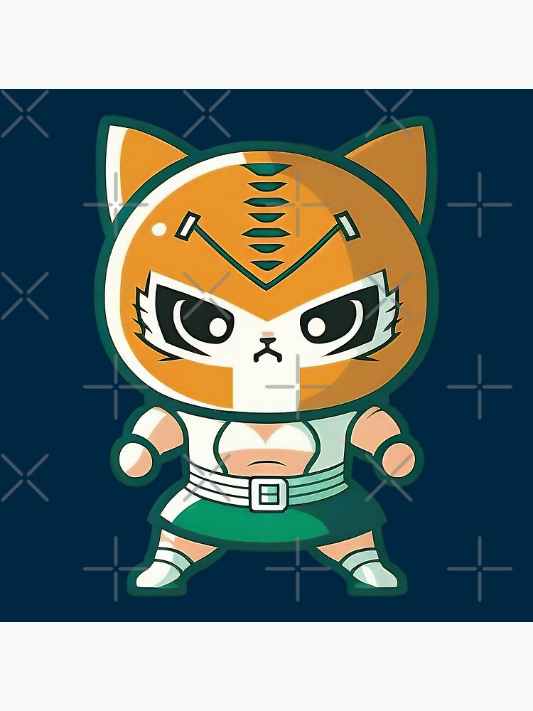" Lucha Libre Cats | Mexican Wrestling | Kawaii Cats | Chibi Cats ...
