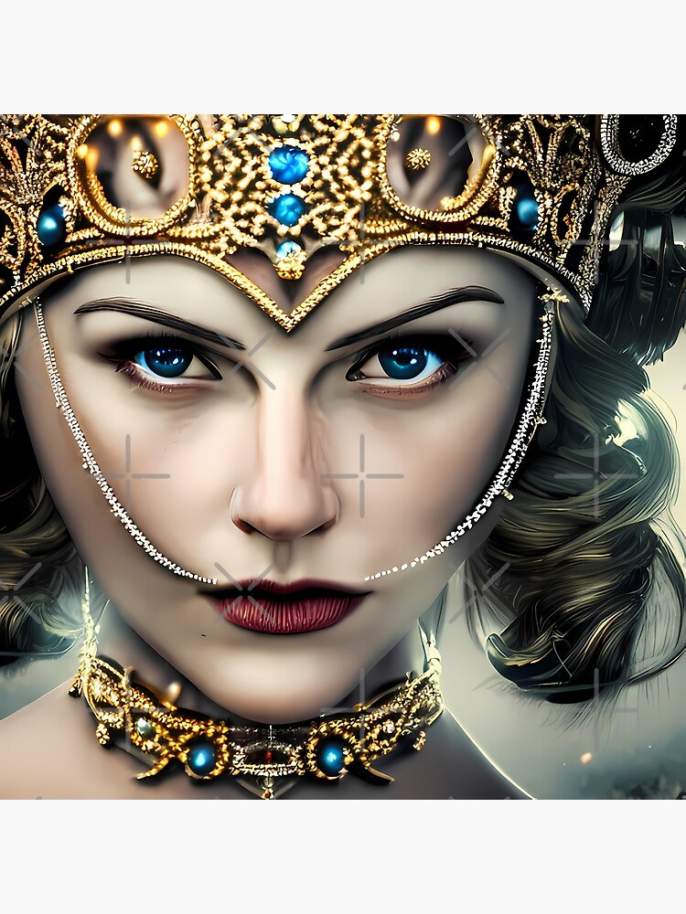 "Princess wearing gold Tiara" Poster for Sale by BigBrainArtwork ...