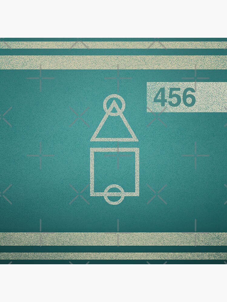 "Squid Game - Contestant 456" Sticker for Sale by Tora-Senshi | Redbubble