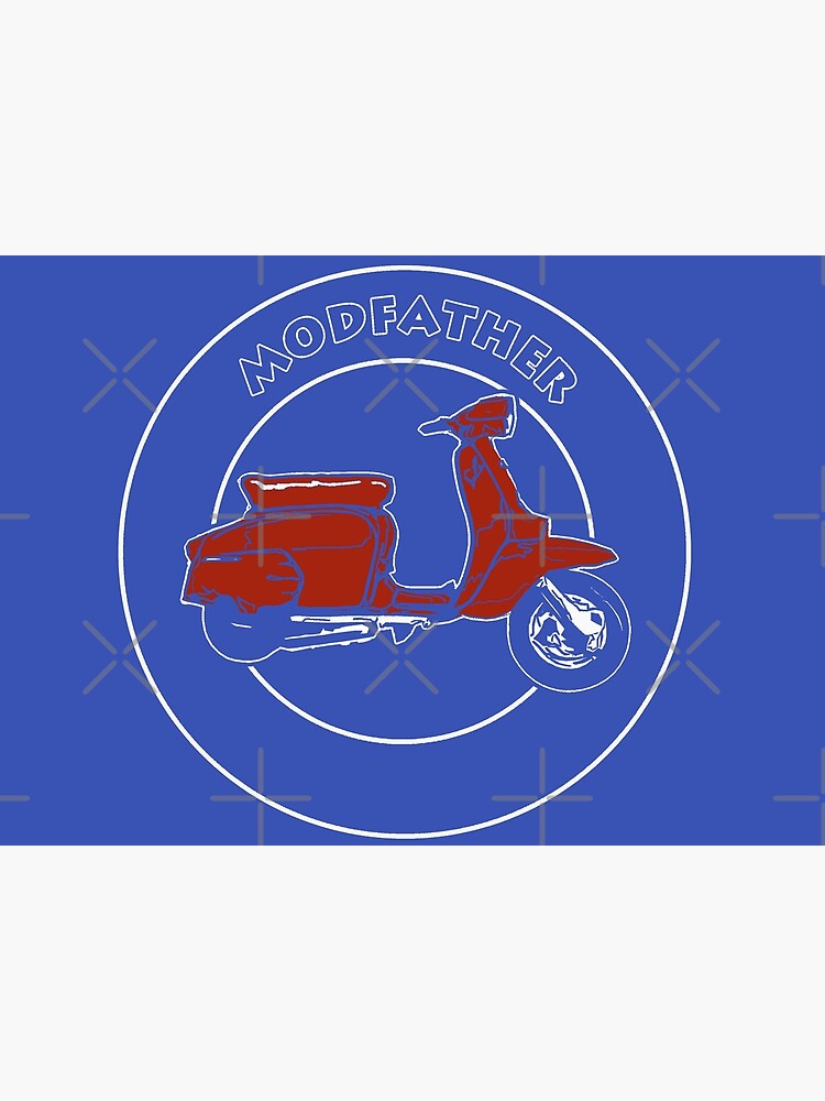 "MODFATHER SCOOTER- Cool Iconic Motor cycle" Poster by Ice-Tees | Redbubble