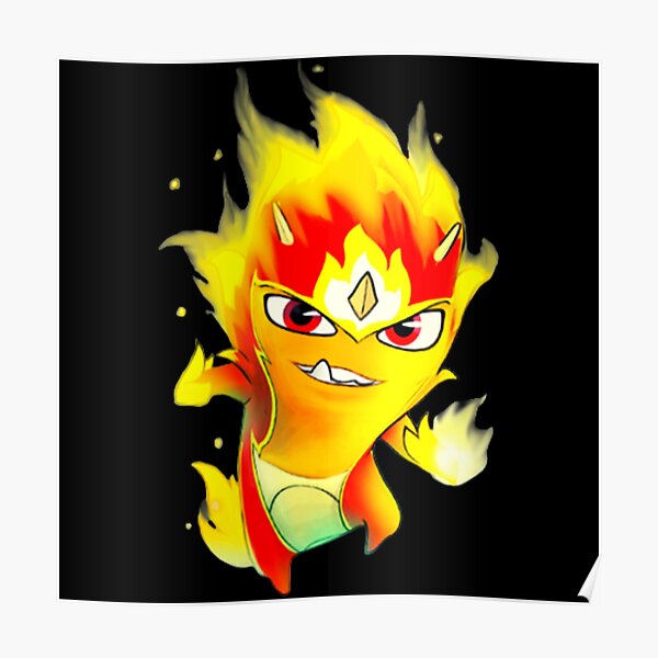 "Burpy Fire Slugterra Cartoon " Poster for Sale by KINGS-SHOPS | Redbubble