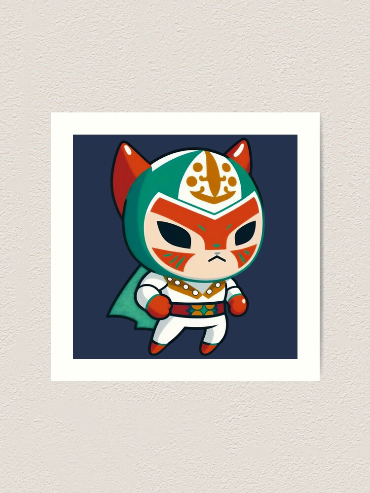 "Lucha Libre Cats | Mexican Wrestling | Kawaii Cats | Chibi Cats ...