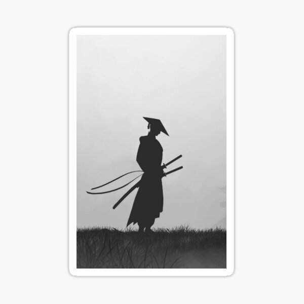 "Sword Warrior - Samurai" Sticker for Sale by LowBunjedt | Redbubble