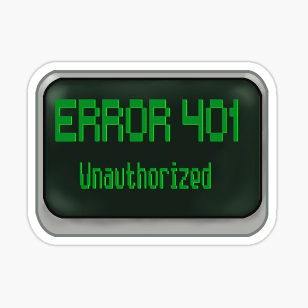 "401" Sticker for Sale by Themys24 | Redbubble