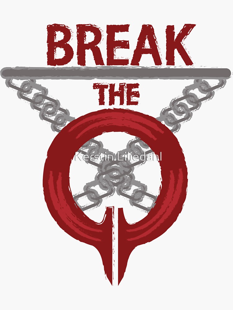 "Break the Chains, Break the Circle" Sticker by Kezo89 | Redbubble