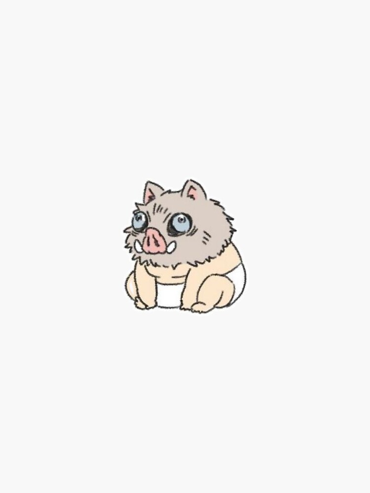 "Cute Baby Inosuke" Sticker for Sale by conficiens | Redbubble