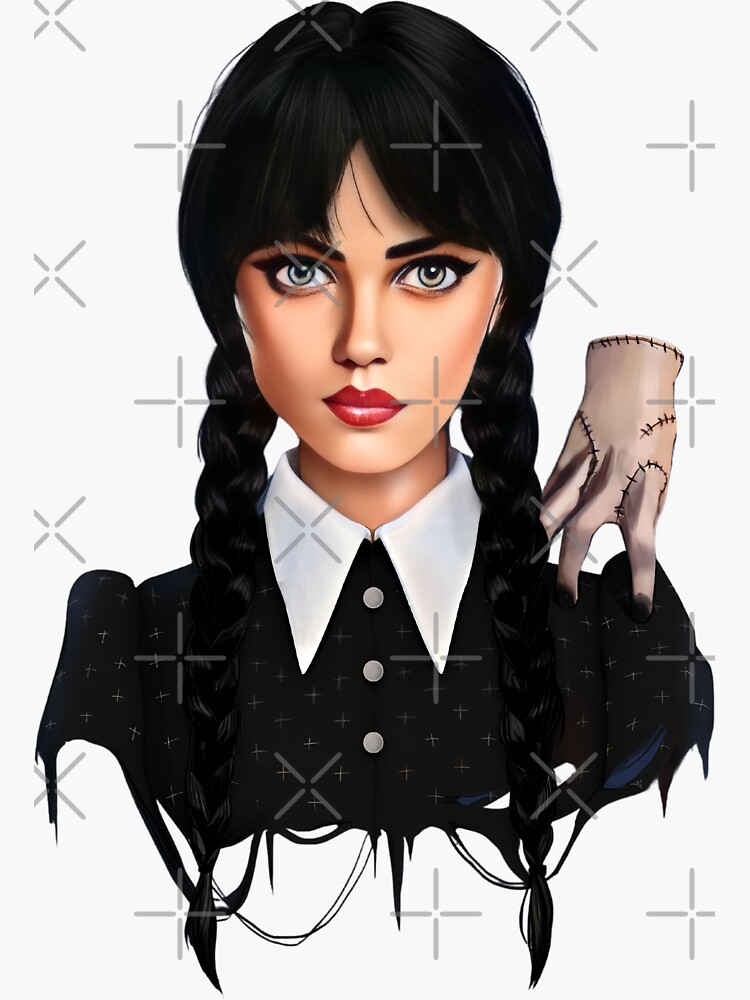 Wednesday Addams Jenna Ortega Sticker