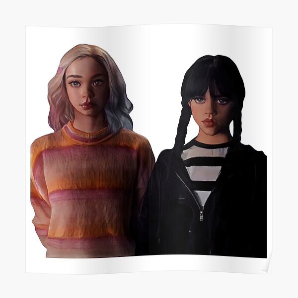 "Wednesday Addams and Enid Sinclair | Wednesday 2022" Poster for Sale ...