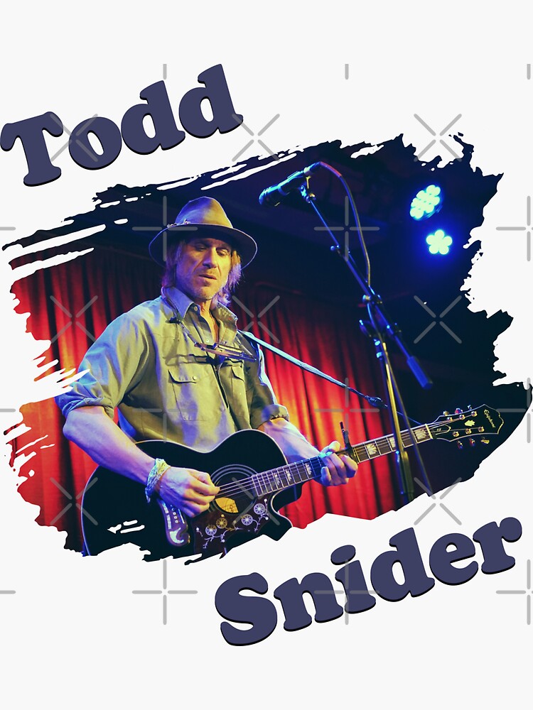 "Todd Snider Photo With Text v3" Sticker for Sale by TheSouthWind ...