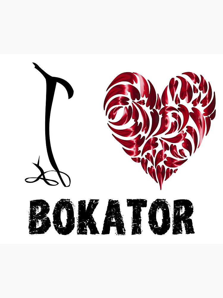 "Bokator T Shirt Design I Love Bokator" Framed Art Print for Sale by ...