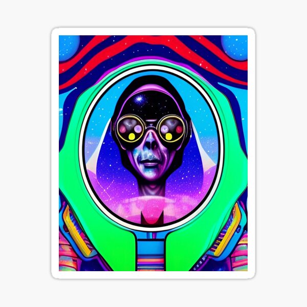 "Trippy colorful 3D alien art" Sticker for Sale by Neo-Expression ...