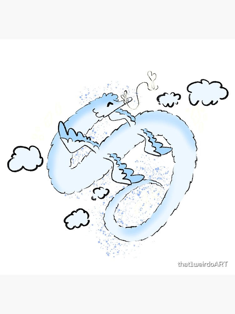 "Cute fluffy cloud worm " Poster for Sale by that1weirdoART | Redbubble