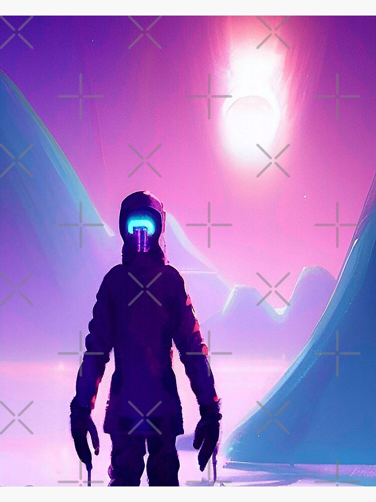 "Synthwave Retro Futurism Space art" Sticker for Sale by Neo-Expression ...