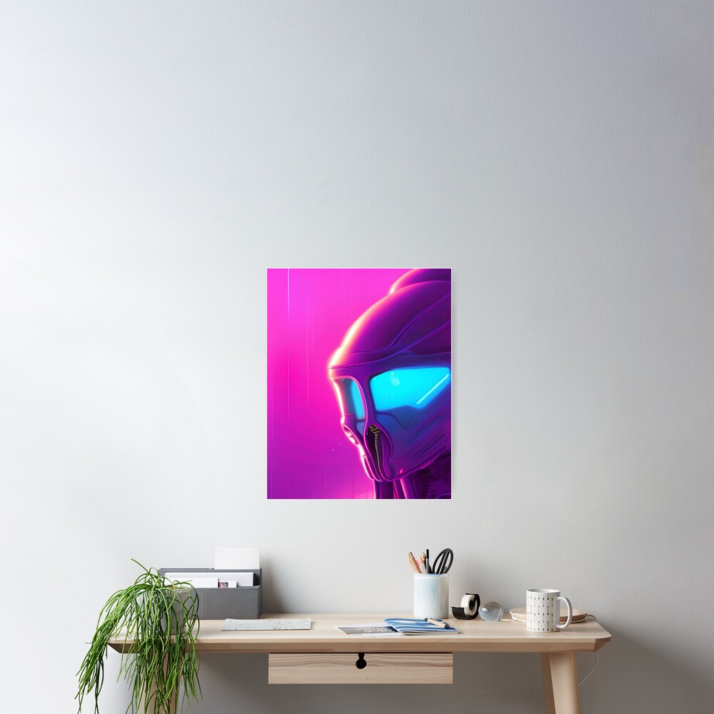 "Synthwave Retro Futurism Space art" Poster for Sale by Neo-Expression ...