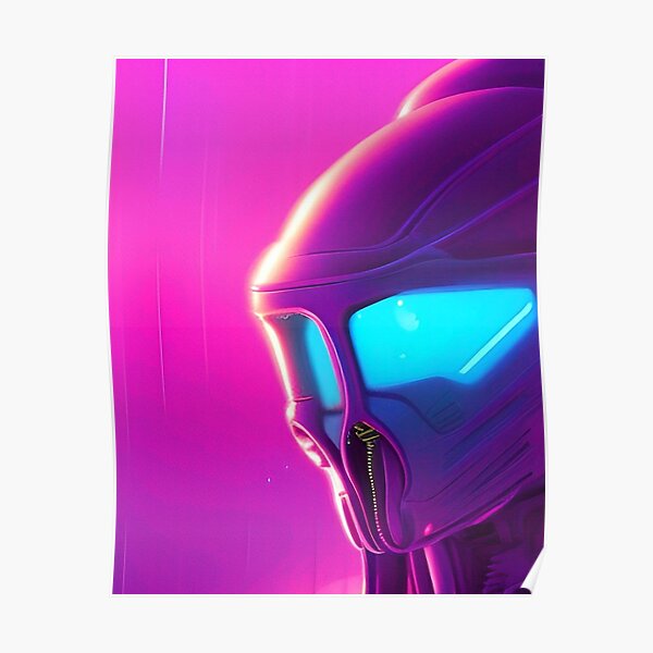 "Synthwave Retro Futurism Space art" Poster for Sale by Neo-Expression ...