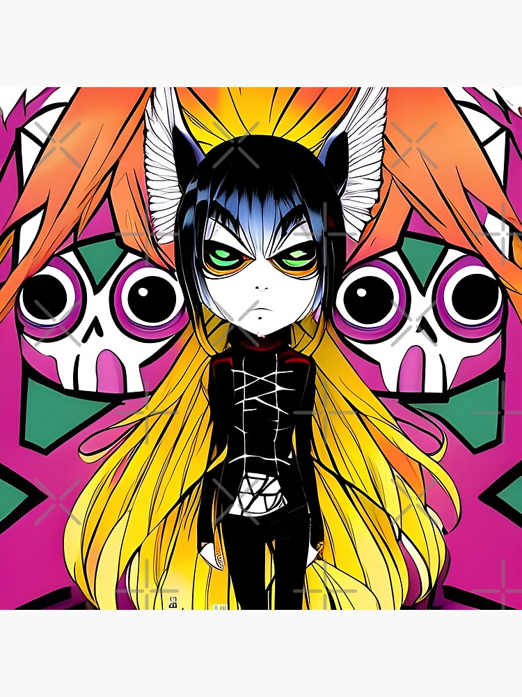 "Anime Manga Gothic Girl" Poster for Sale by Dalive | Redbubble