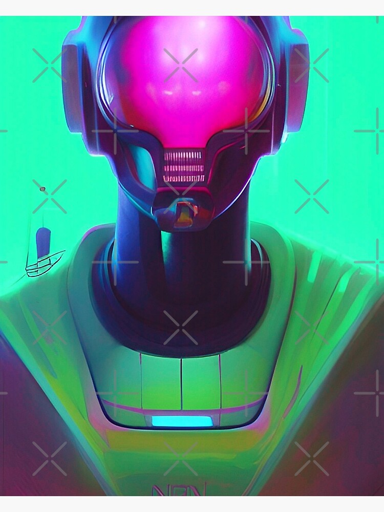 "3D alien art. Coloful synthwave style neon" Sticker for Sale by Neo ...