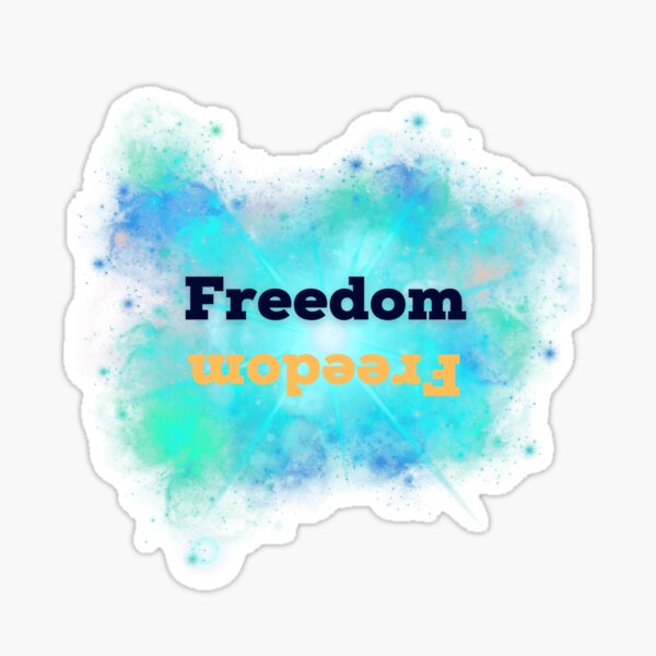 "Freedom" Sticker for Sale by AndreeaPetrut | Redbubble