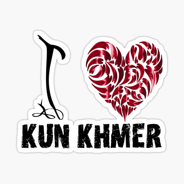 "Kun Khmer T shirt Design I love Kun Khmer" Sticker for Sale by ...