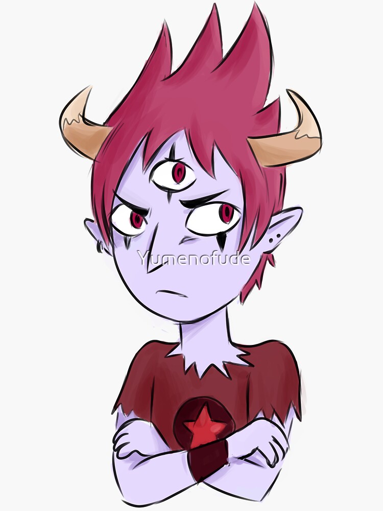 "Grumpy Tom" Sticker by Yumenofude | Redbubble