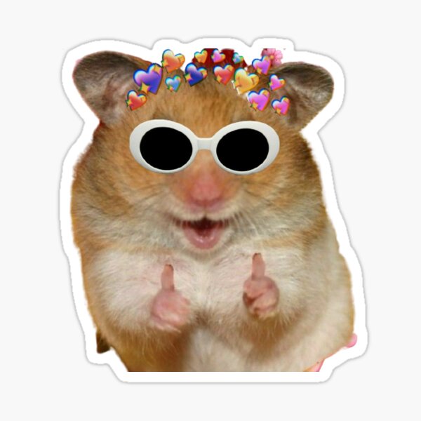 "Cool Hamster Meme" Sticker for Sale by TWILIGHTz | Redbubble