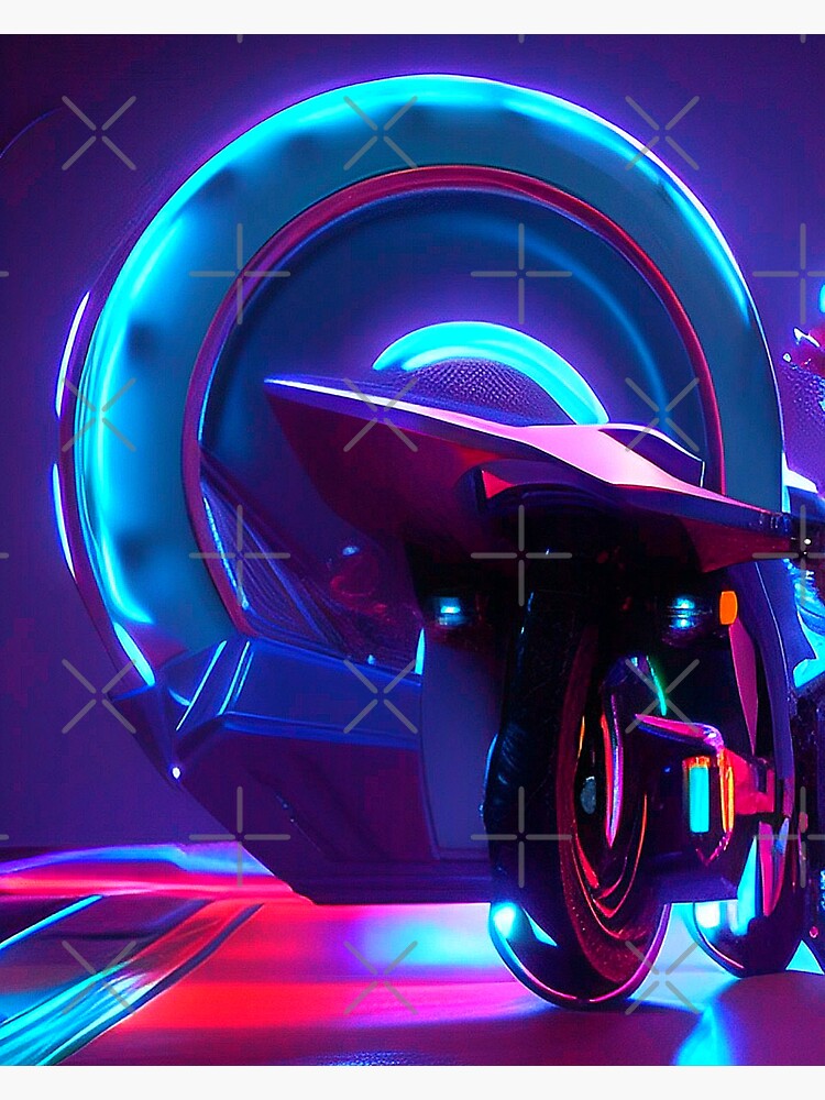 "Synthwave motorcycle retrowave outron" Sticker for Sale by Neo ...