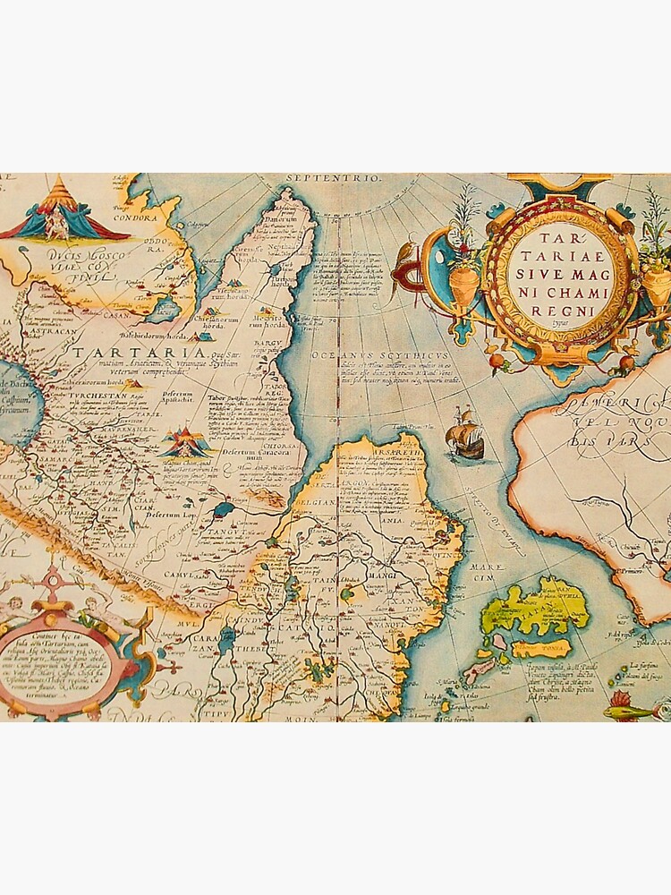 "Tartarian Map" Sticker for Sale by WyrdShoppe | Redbubble