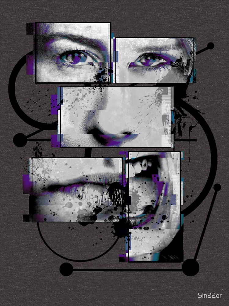 "Split Mind (abstract art)" T-shirt for Sale by Sin22er | Redbubble ...