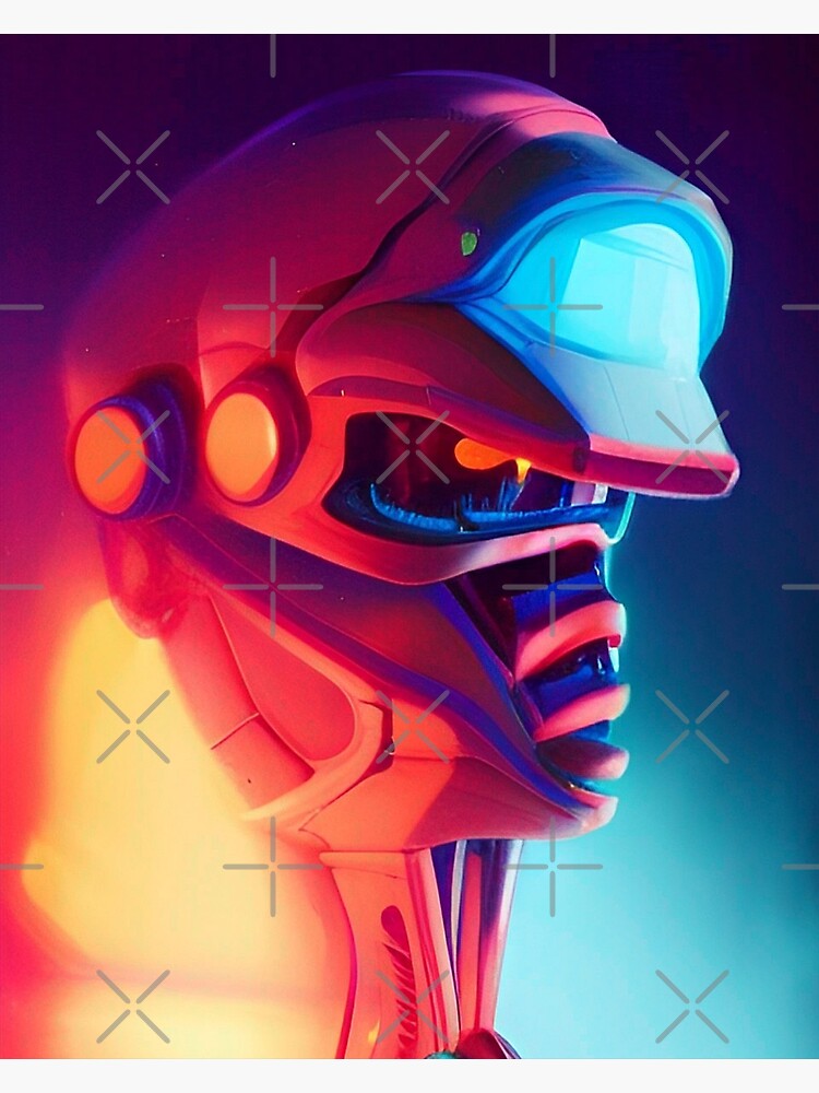 "Alien 3D neon space synthwave art" Sticker for Sale by Neo-Expression ...