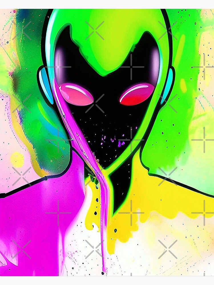 "Cool alien pop art" Poster for Sale by Neo-Expression | Redbubble