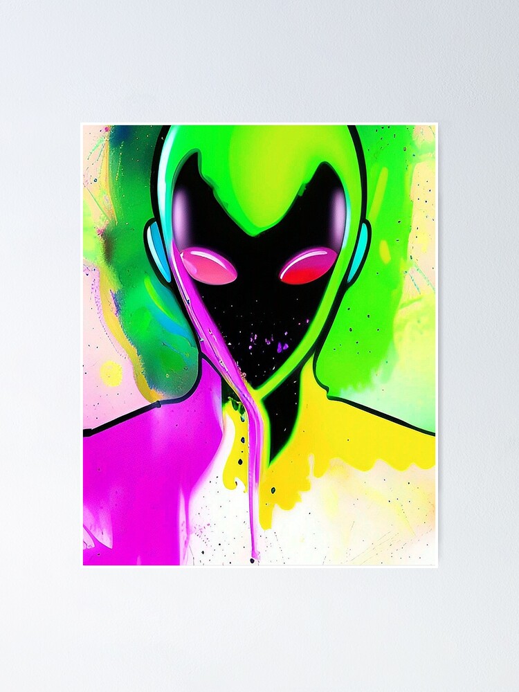 "Cool alien pop art" Poster for Sale by Neo-Expression | Redbubble