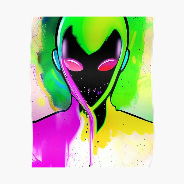 "Cool alien pop art" Poster for Sale by Neo-Expression | Redbubble