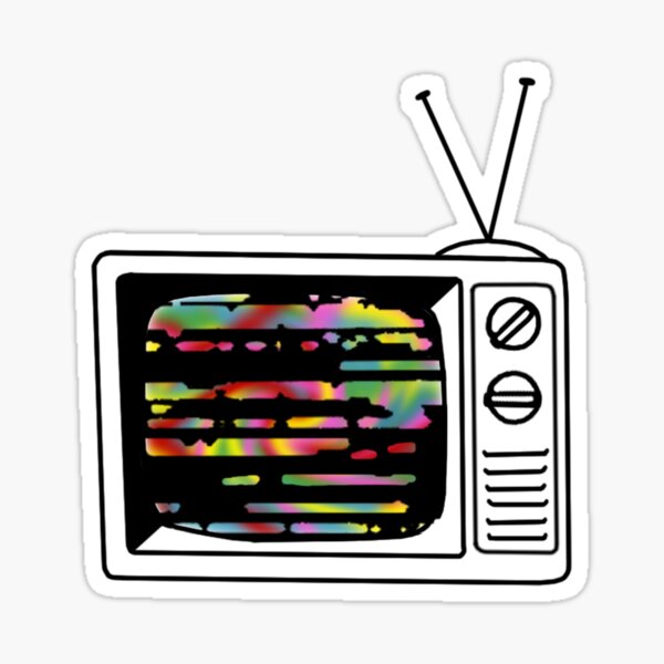 "TV Static" Sticker for Sale by mushacatee | Redbubble